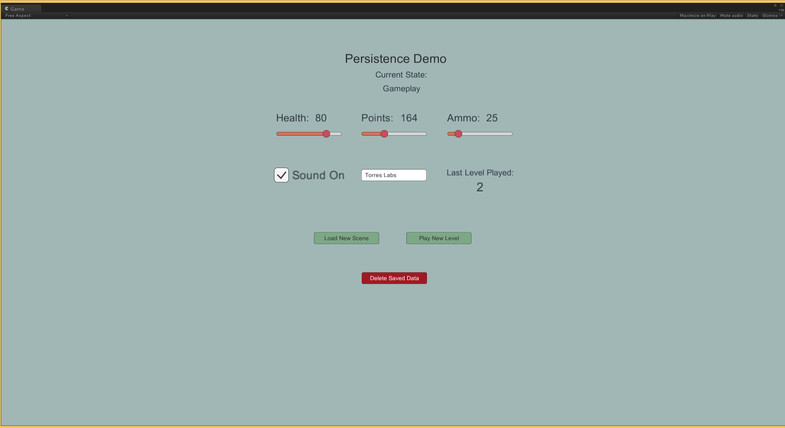 Persistence – Player Prefs and Game Data Manager - Torres Labs